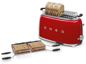 SMEG 50's Retro Style toustovač 2x4 červený 1500W