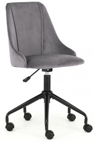 Kancelářská otočná židle BREAK — látka, tmavě šedá