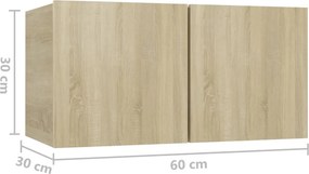 7dílný set TV skříněk dub sonoma kompozitní dřevo 3079027