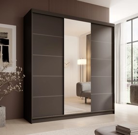 ADRK Furniture Posuvná skříň se zrcadlem Sonic 200 ADRK-SW-SON-B-200