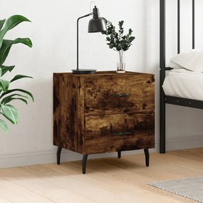 vidaXL Noční stolek 40 x 35 x 47,5 cm kompozitní dřevo [827342] Barva: kouřový dub