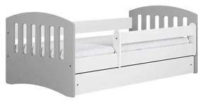 Klasická dětská postel Babydreams šedá