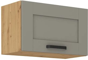 Kuchyňská skříňka LUNA 60 GU-36 1F korpus: dub artisan, barva dvířek: světle šedá CLAY