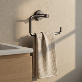 Rea Leo 5610, koupelnový věšák, 22 × 13 cm, titanová, REA-08804