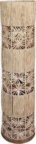 Přírodní stojací lampa s lýkovým stínidlem Raffia - Ø 28*127 cm/ E27
