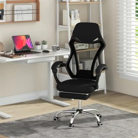 Costway Ergonomická kancelářská židle ze síťoviny s opěrkou nohou a výškově