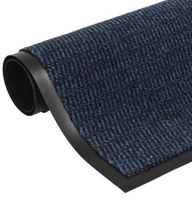 Protiprachová obdélníková rohožka všívaná 80x120cm modrá