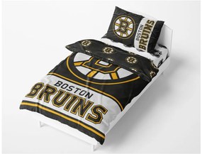 Mikroplyšové povlečení NHL Boston Bruins 140x200/70x90 cm