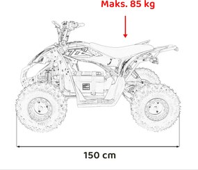 Ramiz Čtyřkolka DESERT STORM LIFT modrá