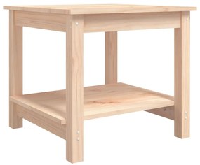 Konferenční stolek 50 x 50 x 45 cm masivní borové dřevo - Default Title