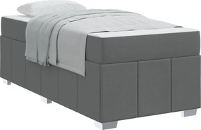Rám postele s matrací Tmavě šedá 90 x 190 cm textil 3398252