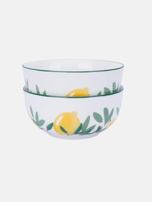 Sinsay - Keramické misky s motivem citronů 2 pack - zelená