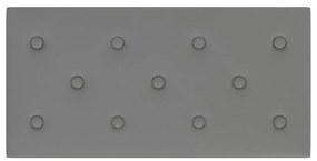 Nástěnné panely 12 ks šedé 60 x 30 cm umělá kůže 2,16 m² - Default Title