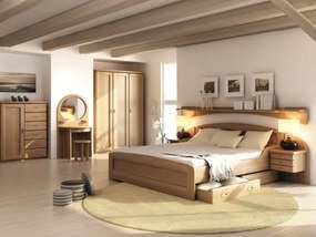 Masivní postel REBEKA | BUK průběžný | 180x200 cm | JELÍNEK nábytek