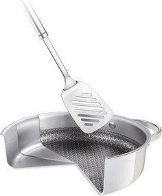 TESCOMA Pánev hluboká SteelCRAFT s poklicí ø 28 cm, 2 úchyty