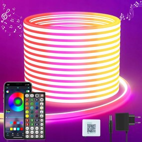 Led pásek 15M Rgb 5050 Dálkový Ovladač Aplikace Bluetooth Set 24V 72LED/m