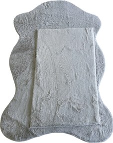 BE Koberec Puffy PUFFY 060 GREY - šedý obdélníkový Rozměr: 40x60 cm
