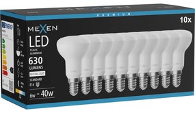 Mexen Nova 10x LED žárovka E14, R50, 6W, Neutrální - 4000K, 630 lm - L103-E14-0640-01x10