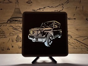 Li-Go "Mercedes G" lampa 19x19 cm provedení povrchu: ořech
