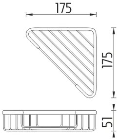 Nimco Drátěná polička - OP 102N-26