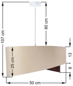 Lustr na lanku GALAXY 1xE27/60W/230V
