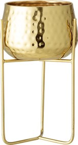Obal na květináč Russel na stojanu 12,5 cm zlatý