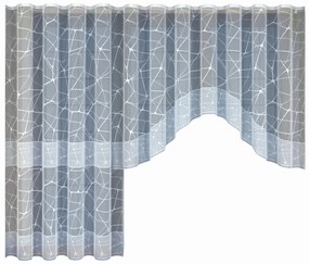 Dekorační žakárová záclona s řasící páskou VALDA 160 bílá 300x160 cm MyBestHome