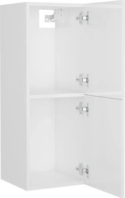 vidaXL Set koupelnového nábytku dřevotříska [3071001] Barva: Bílá