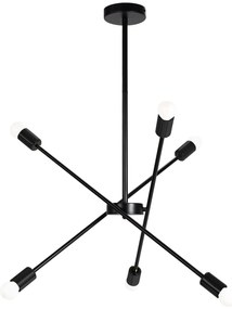 Toolight, závěsné svítidlo 6xE27 APP1114-6CP, černá, OSW-01459