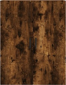 Skříň highboard kouřový dub 69,5 x 34 x 180 cm kompozitní dřevo 3195792