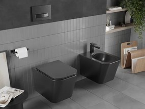 Mexen TEO, závěsný bidet, 51 x 35 cm, černá matná, 35855185