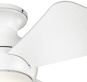 Kichler KLF-SOLA-34-WHT-LED Stmívatelný stropní ventilátor SOLA 10W/230V IP23+DO