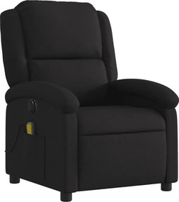 Elektrické masážní polohovací křeslo černé textil 3204154
