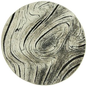 Kulatý koberec Amber E260A Kůra stromu krémový / béžový Rozměr: průměr 100 cm