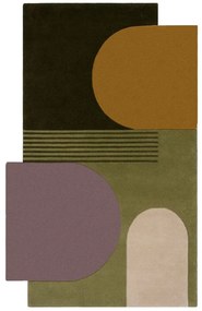 Flair Rugs, Kusový koberec Abstract Lozenge Green/Multi, 120x180, vícebarevná, chodba / předsíň