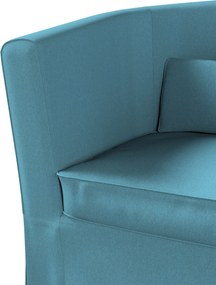 Potah na křeslo IKEA Ektorp Tullsta barva modrá látka pletený vzor