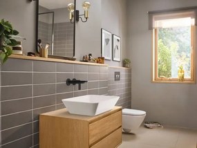 Hansgrohe Rebris E, umyvadlová baterie pod omítku, 2-otvorová instalace, černá matná, 72568670