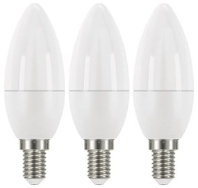 Teplé LED žárovky v sadě 3 ks E14, 5 W, 230 V - EMOS