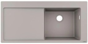 Hansgrohe - Vestavný granitový dřez S514-F450, betonová šedá 43314380