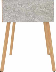 Noční stolky 2 ks betonově šedé 40x40x56 cm kompozitní dřevo 326804