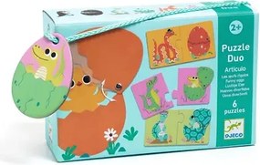 DJECO Puzzle Duo Vajíčka / 6x2 dílků / od 2 let