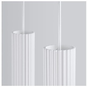 Bílé závěsné svítidlo Gleam – Sollux