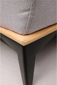 Světle šedá rozkládací/s úložným prostorem rohová pohovka (pravý roh/s lenoškou) Planet - II. jakost – Windsor &amp; Co Sofas