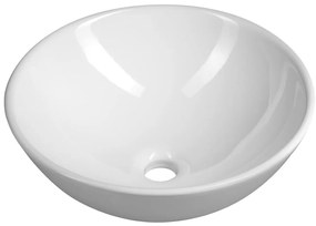 Aqualine Aqualine, Keramické umyvadlo na desku, průměr 40cm, bílá, 40155