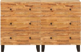 Servírovací skříň 2 ks 60 x 33 x 75 cm Masivní mangové dřevo 3310100