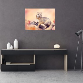 Skleněný obraz - Liška (70x50 cm)
