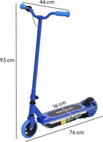 Elektrická koloběžka AIYAPLAY pro děti 6-14 let, max. 10 km/h, 80 W motor, maximální dojezd 8 km, koloběžka pro děti s LED světly a zadní brzdou, mod…
