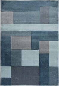 Kusový koberec Hand Carved Cosmos Denim Blue, 80x150, modrá, kancelária, Flair Rugs