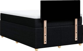 Box spring postel s matrací černá 120x190 cm textil 3287390