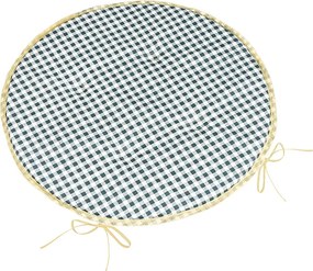 Bellatex Sedák BERTA kulatý hladký Šedá,Bílá 40 cm, (průměr)